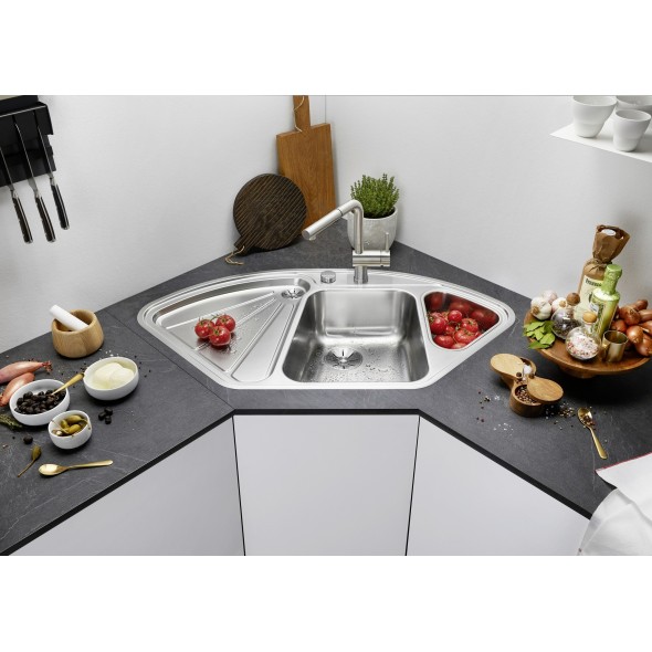 Kuchyňský dřez Blanco Delta II-IF Hedvábný lesk 523667 | eshop-blanco.cz